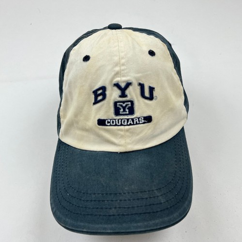 BYU Cougars Hat Cap Strapback One Size Blue White NCAA Sports Brigham ...