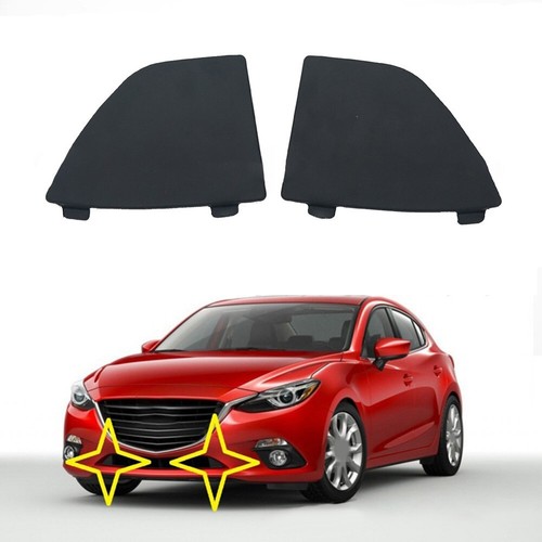 Pair of Front Bumper Lower Grille Tow Hook Covers for Mazda 3 2016 2018 ...