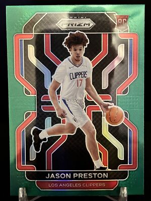 2021 Panini Prizm #327 Jason Preston Green RC Los Angeles Clippers | eBay