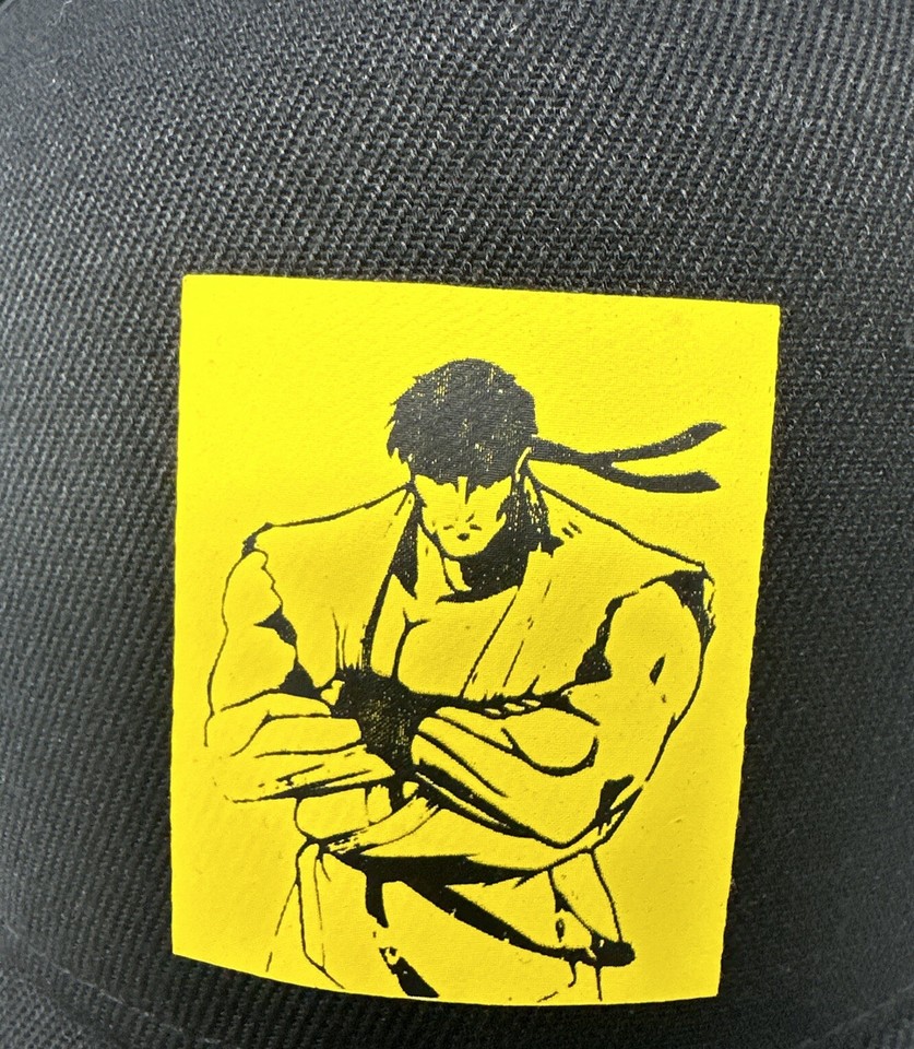 Street Fighter Ryu Hat SnapBack Black/Yellow - 90’s Video Game Retro ...