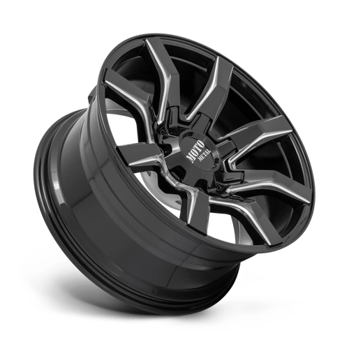 20X10 Moto Metal MO804 SPIDER 8X180 12MM GLOSS BLACK MILLED ...