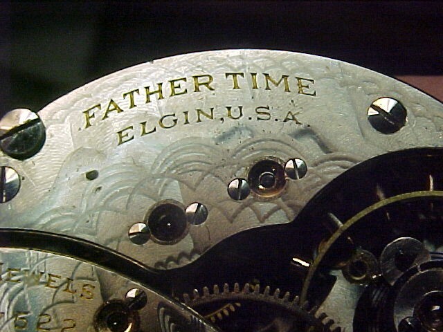 Elgin Father Time 16S 21J Open Face Lever Set Nickel Movement | eBay