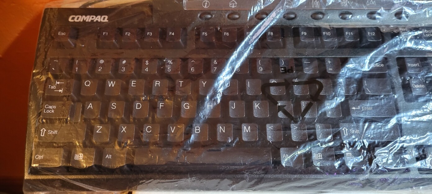 HP Compaq PS/2 Keyboard Black Wired 122659-008 KB-9963 English | eBay