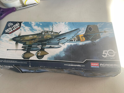 Academy JU87G-1 Stuka Tank Buster - Plastic Model Airplane Kit - 1/72 ...