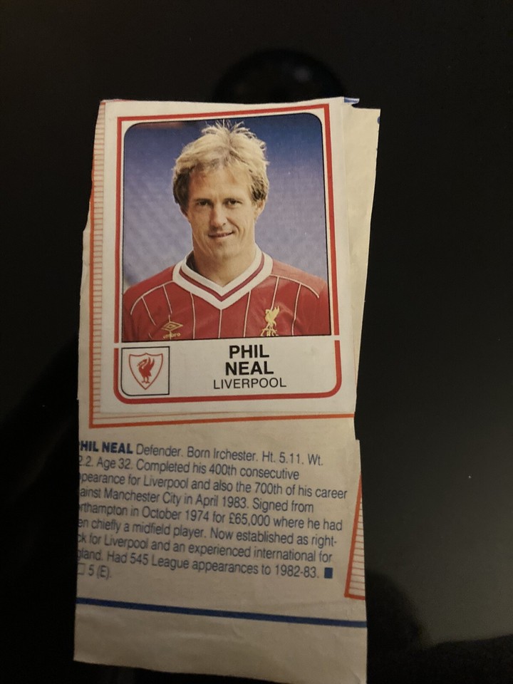 Panini Football 84 Sticker Cut From Album - Gary Lineker Leicester City ...