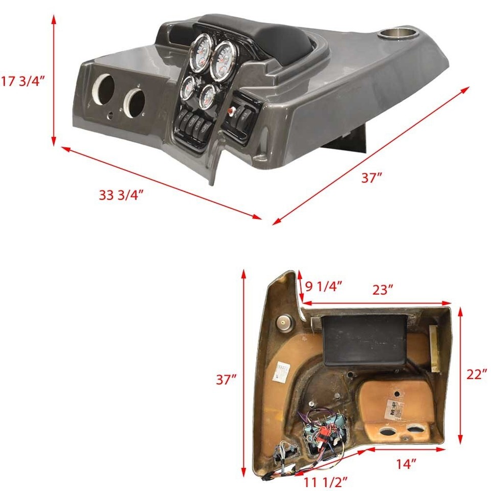 Tracker Boat Dash Console 331928 / 331929 | Port Starboard (2 PC) Chip ...