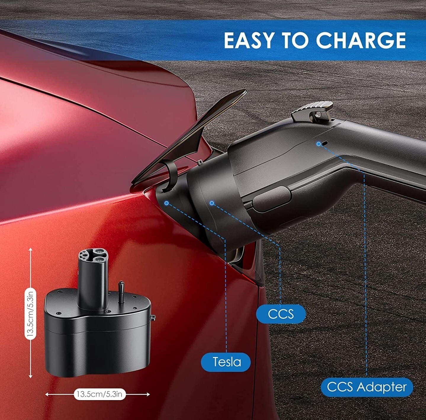 Tesla CCS Combo 1 Adapter CCS to Tesla For Model 3 Y X S 250KW Fast ...