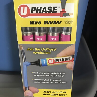 UMK-10711PPM,U-Phase Permanent Wire Marker - Pink | eBay