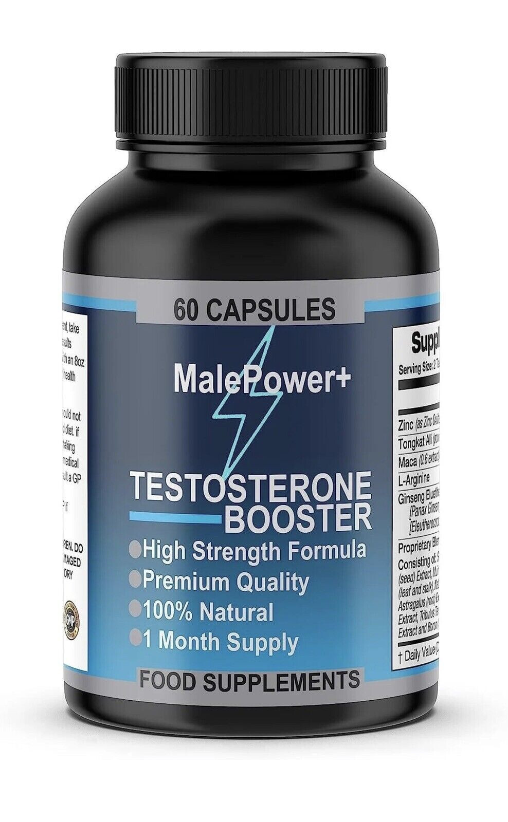 Male Power+ Plus Testosterone Booster | Men Max Strength Muscle Growth ...