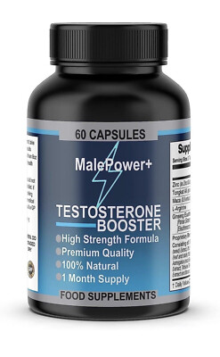 Male Power+ Plus Testosterone Booster | Men Max Strength Muscle Growth ...