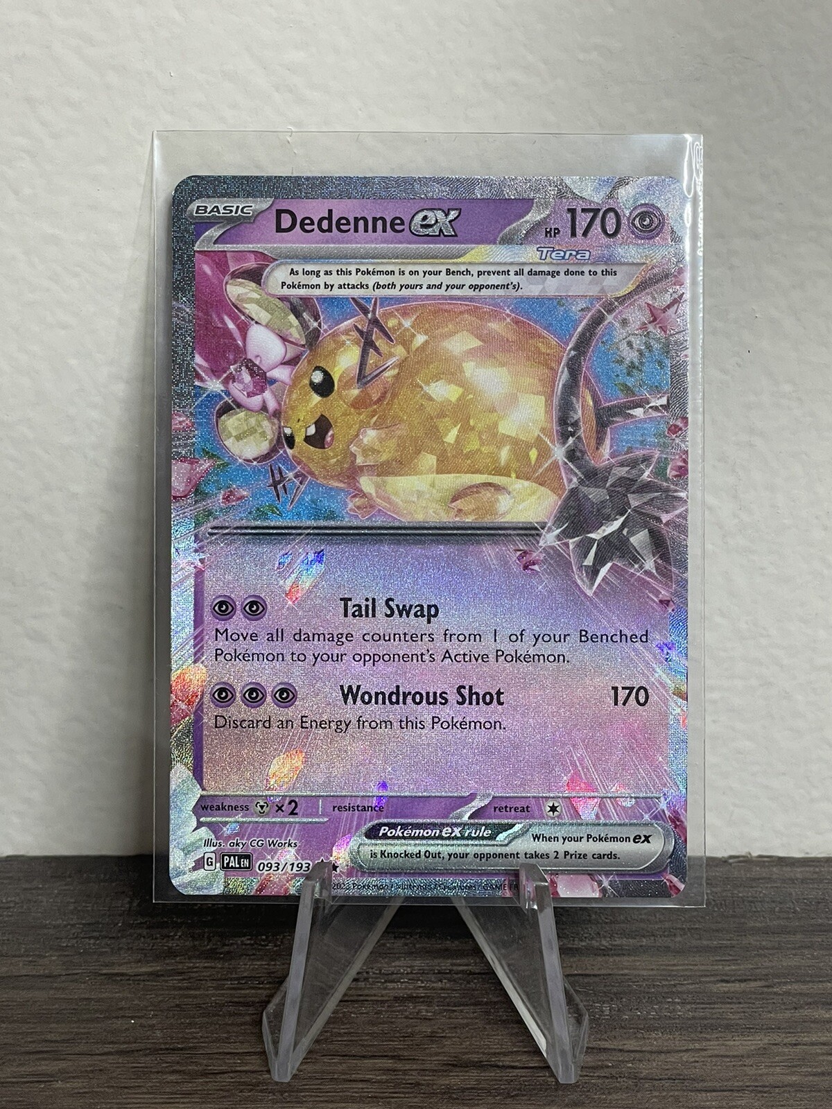 Pokémon TCG Dedenne ex Scarlet & Violet - Paldea Evolved 093/193 Double ...