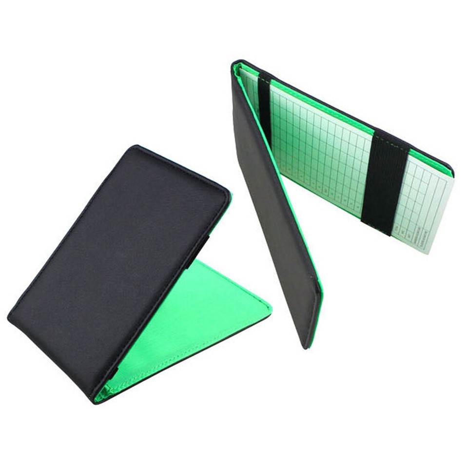 Golf Scorebook Golf Scorecard Holder Leather Reusable Portable Golf ...