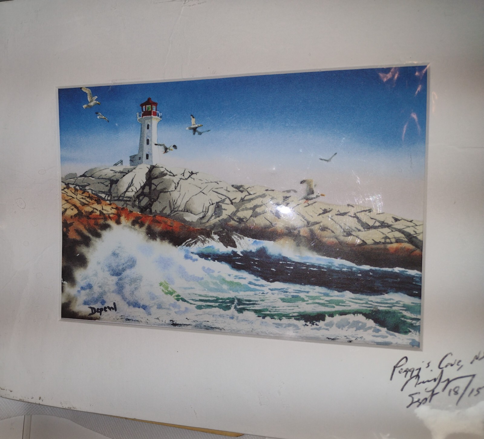Neil Depew Signed Watercolor Print~ Peggy's Cove, N.S. Canada | eBay