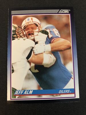 1990 Score Supplemental #102T JEFF ALM Houston Oilers | eBay