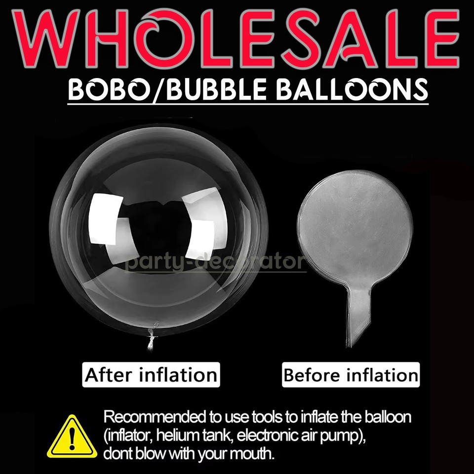 18" 24” 36" Clear BOBO Balloons Bubble Balloon Globos Balloon For All ...