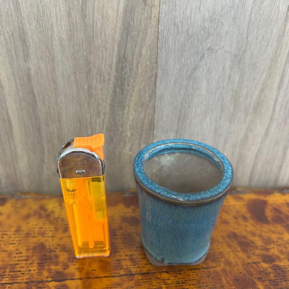 Mini Bonsai Pot Small Cylindrical Plant Container with Minor Chip | eBay UK