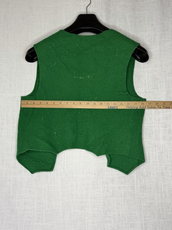 BSA Green Vest Size Unknow Approximately 18" Wide SC-366 | eBay