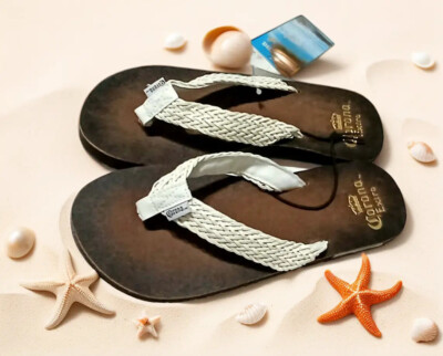 Women Corona Sandals Flip Flops Brown Ladies Corona Extra Beach Sandals ...
