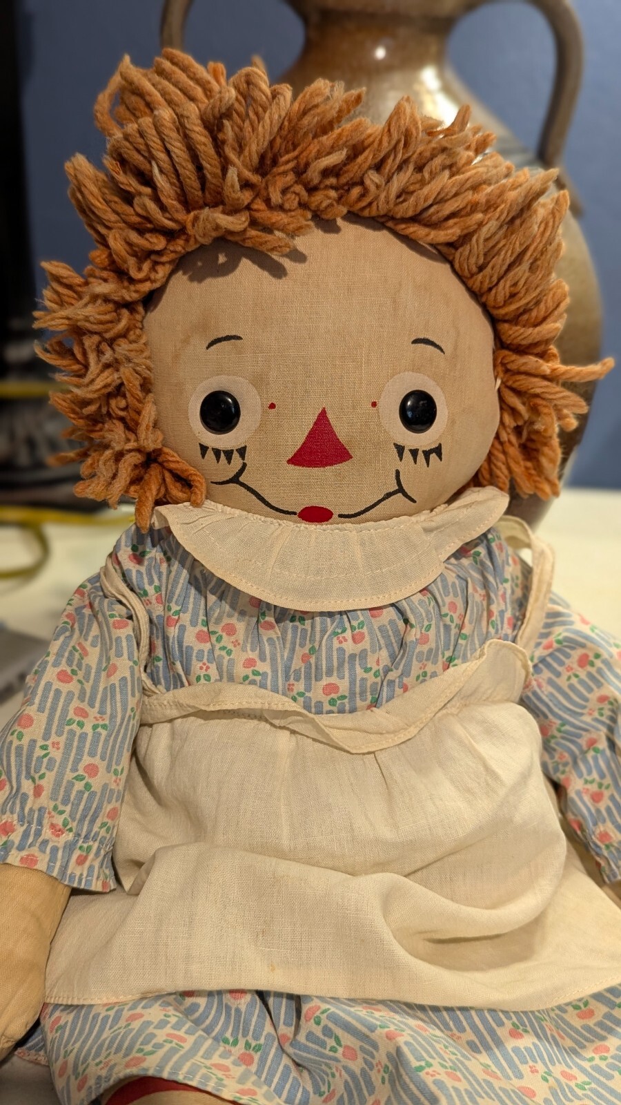 GEORGENE NOVELTIES RAGGEDY ANN 20 INCH DOLL SILSBY COMPLETE OUTFIT VGC ...