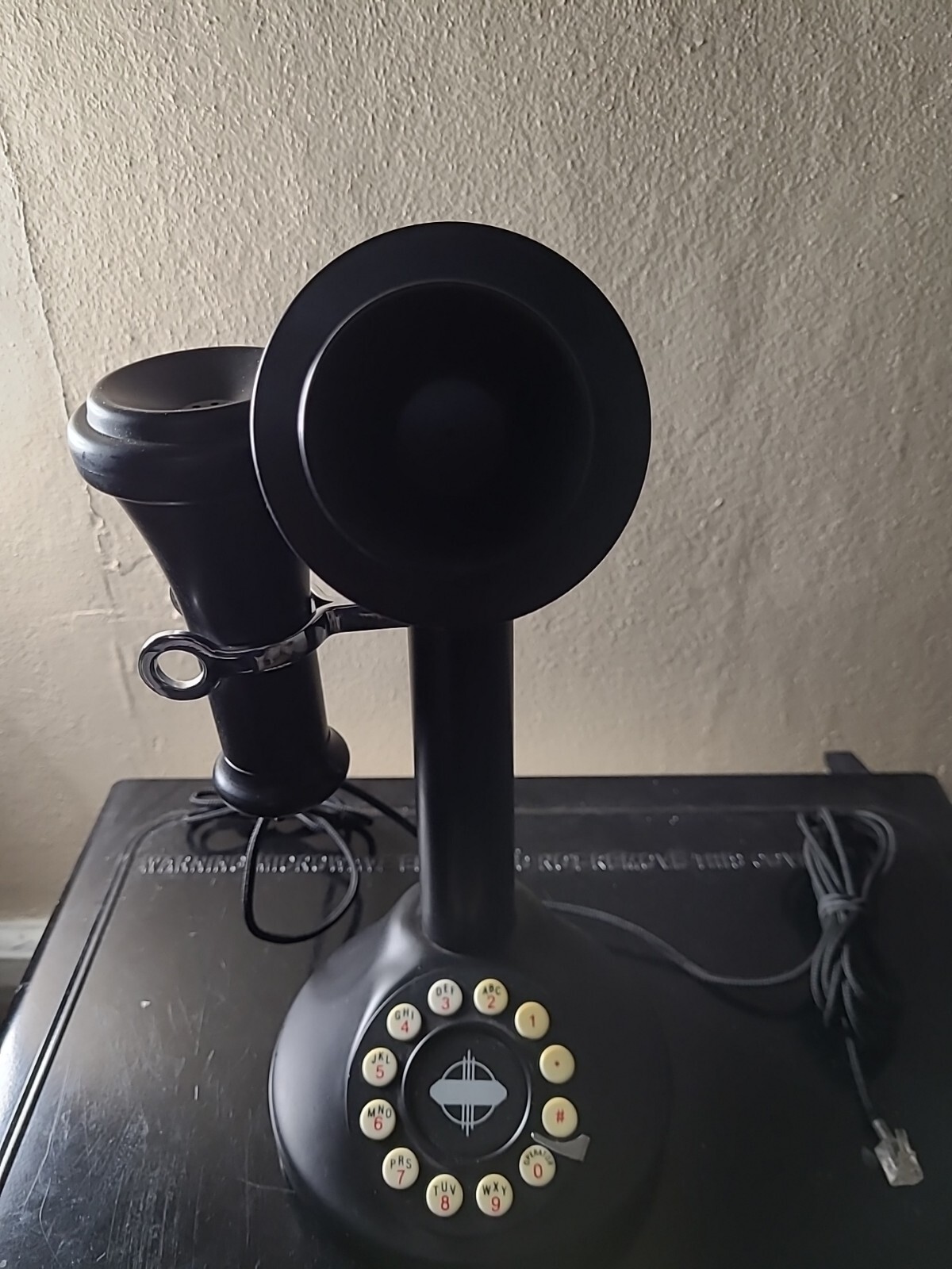 Crosley Cr64-blk 1920s Inspired Candlestick Corded Telephone in Black ...