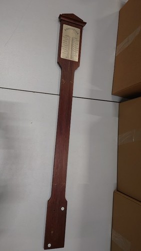 Vintage Wooden Barometer - For Parts, Signs of Use, No Accessories | eBay