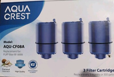 2 AQUA CREST Water Filter Replace AQU-CF08A | eBay