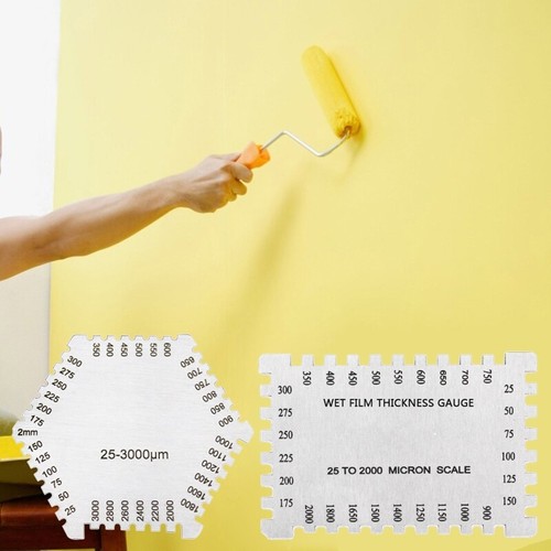 Stainless Steel Hexagonal Wet Film Comb Paint Thickness Gauge Meter for ...