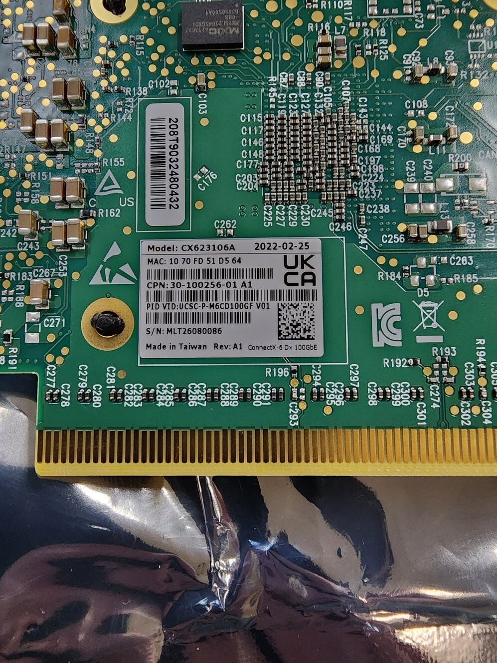 NVIDIA CX623106A Mellanox ConnectX-6 DX Dual Port 100Gb Ethernet ...