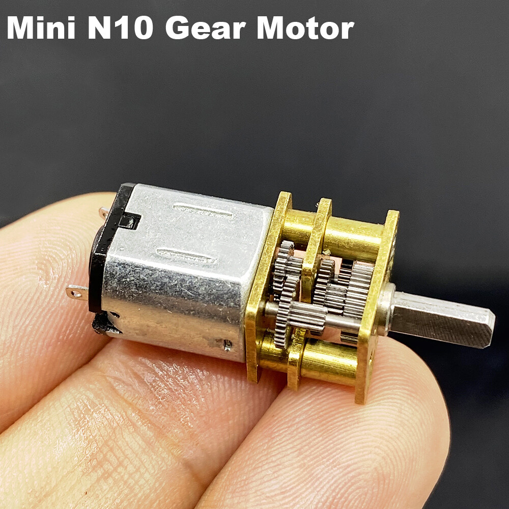 DC 3V-5V 150RPM Slow Speed N10 Mini Full Metal Gear Motor DIY Robot ...