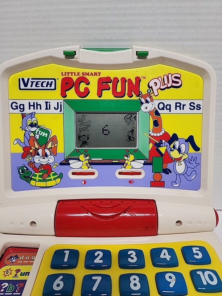 V Tech Little Smart PC Fun Plus Learning Toy Lap Top Computer With ...
