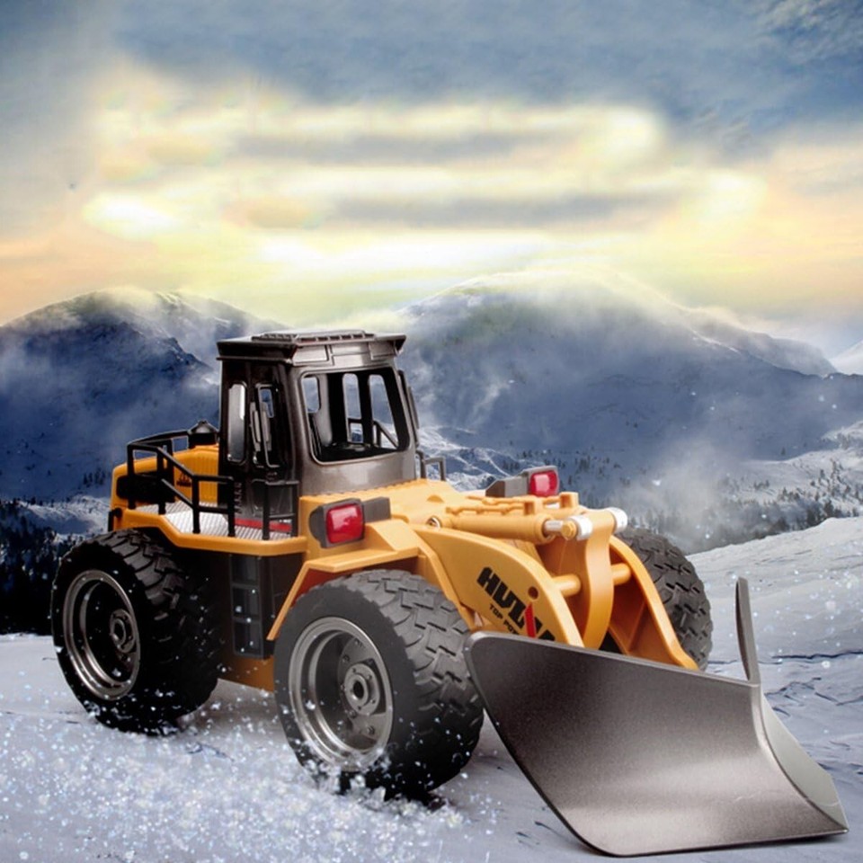 RC Snow Plow Truck - 4WD Remote Control Vehicle for Kids with LED ...