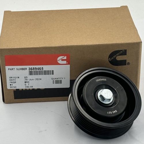 New 3689465 Accessory Drive Belt Idler Pulley Fits for Cummins ISX / 15 ...