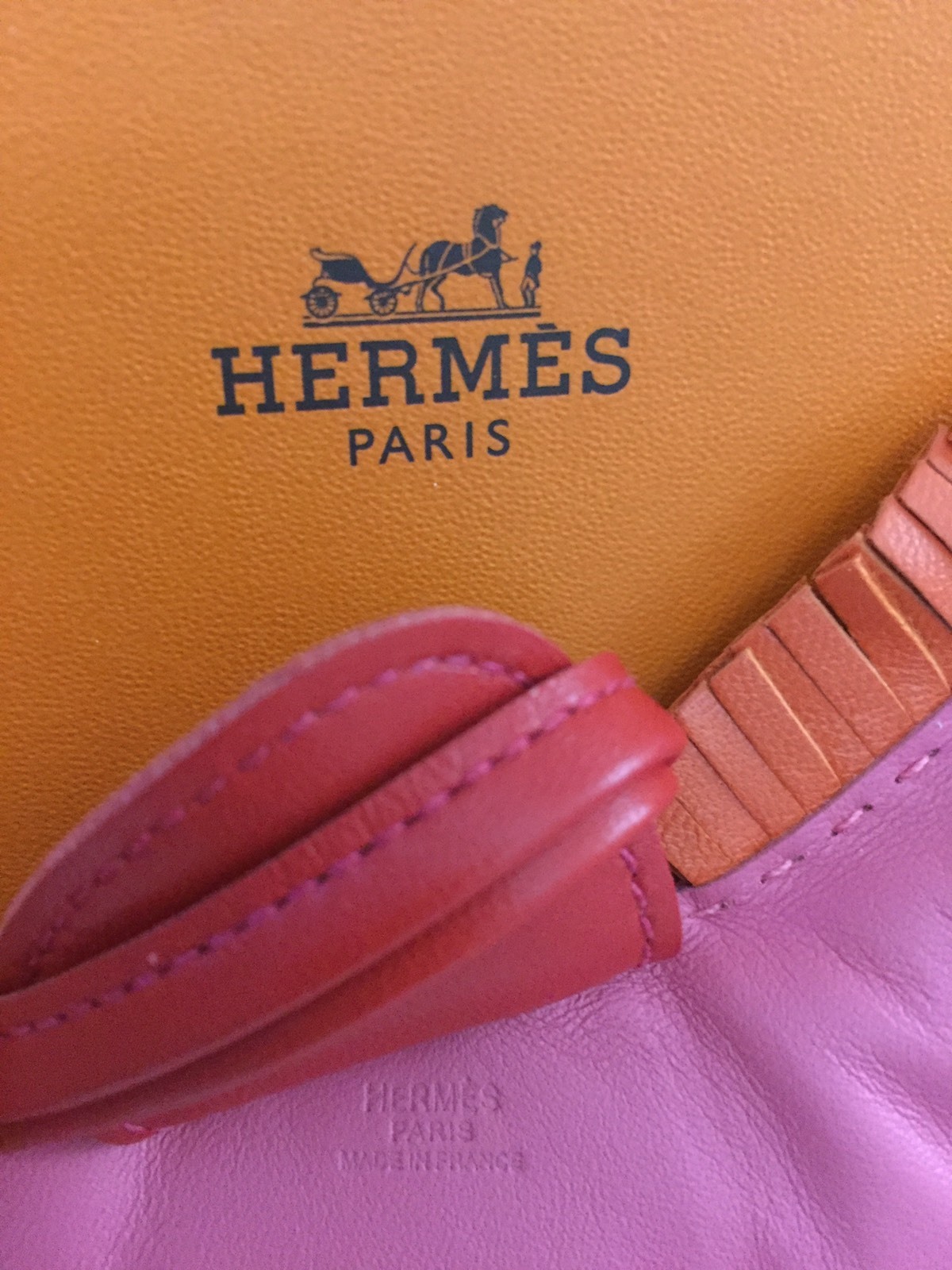 Hermes Large Rodeo Horse Pony GM Pink Red Rose Azalee Azalea Orange Bag ...