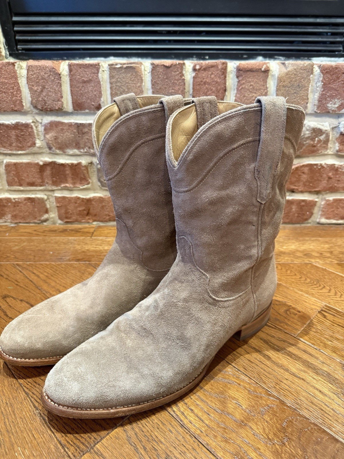Tecovas The Shane Roper Cowboy Boots Granite Suede Me… - Gem