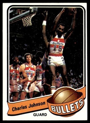 1979-80 Topps Basketball Charles Johnson Washington Bullets #116 NM ...