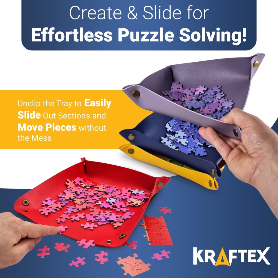Puzzle Sorting Trays - 6X Puzzle Organizer for Sorting 1000 Pieces up ...