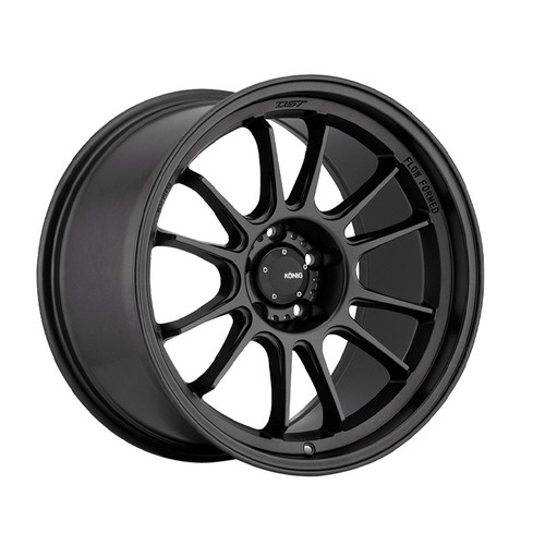 (1) Konig 47B Hypergram 17X8 4x100 73.1 Hub +45 Offset Black Wheel Rim ...