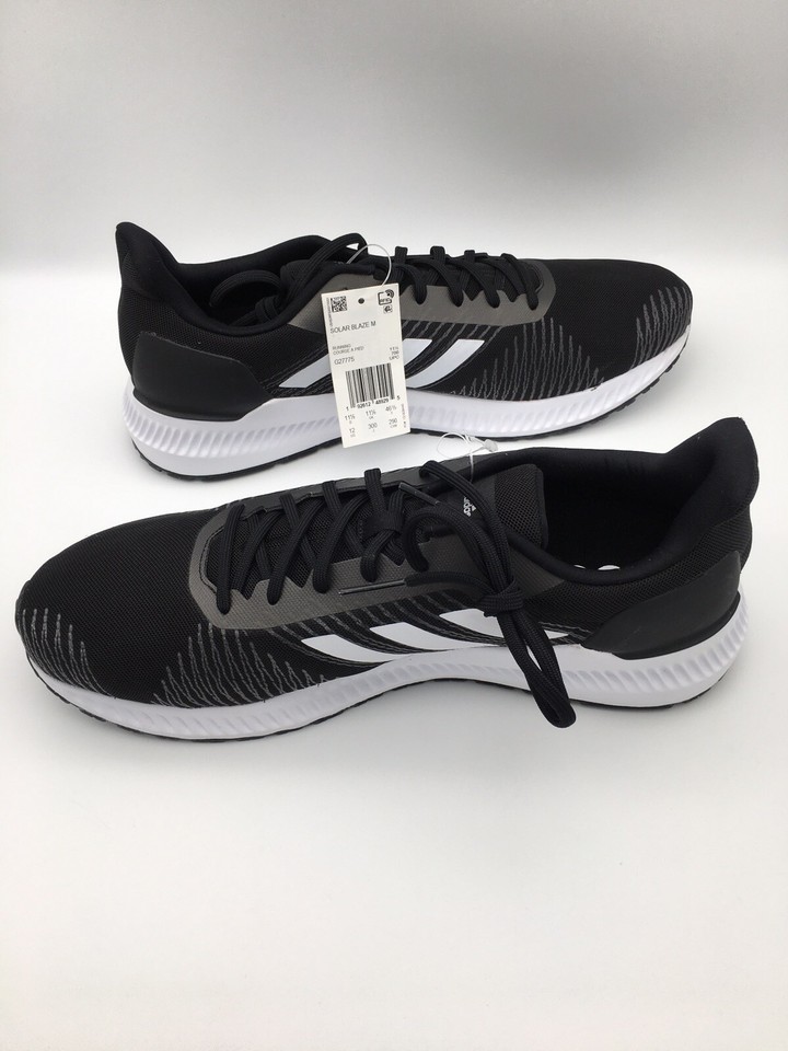 Adidas Solar Blaze Running Shoes G27775 Core Black/White Men's Size 12 ...