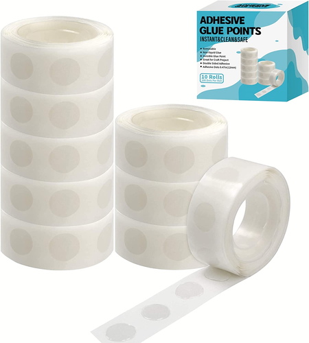 1000Pcs Glue Point Clear Balloon Glue Removable Adhesive Dots Double ...