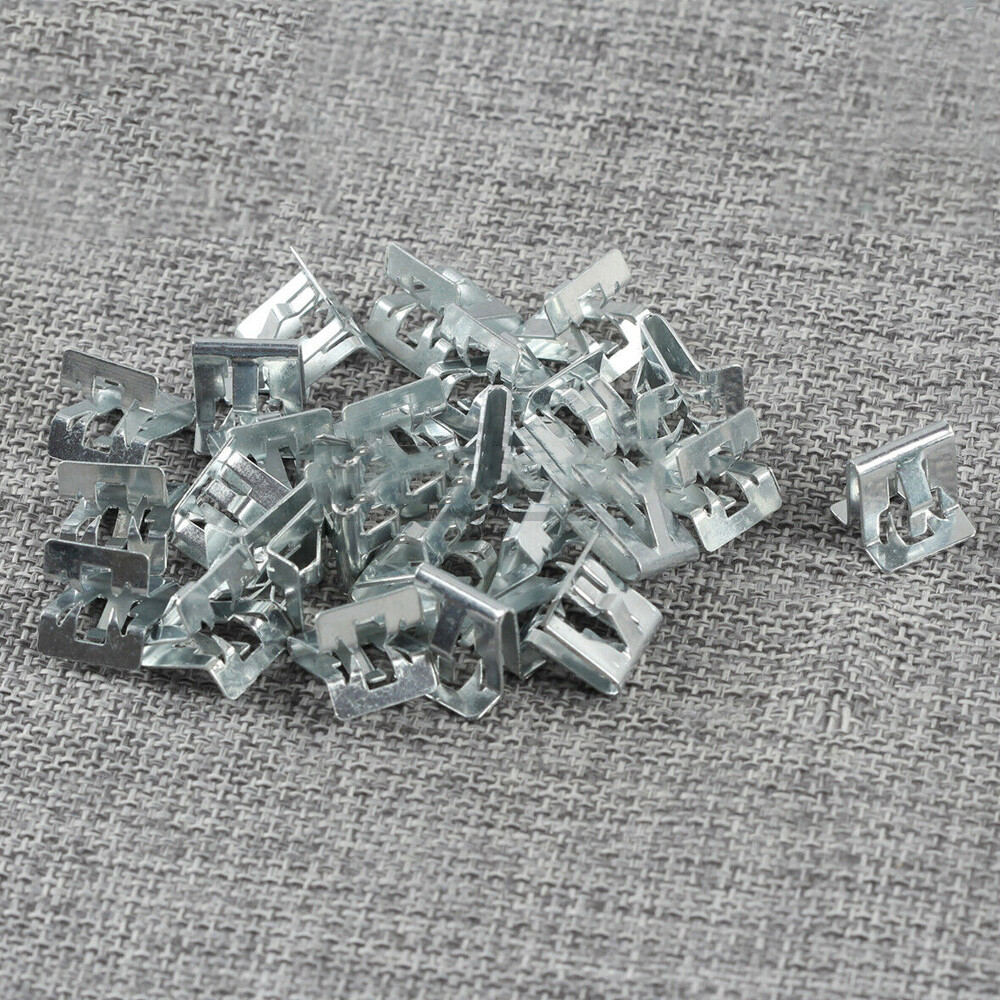 25Pcs Car Universal Metal Fastener Clips 1/2" X 5/8" Retainer Moulding ...
