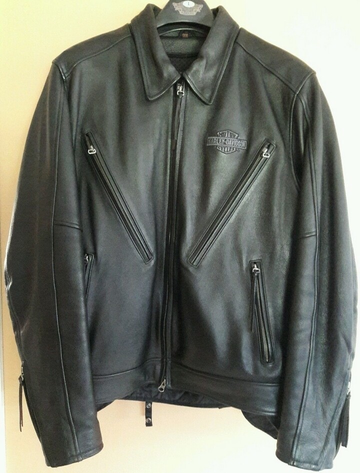 Harley Davidson 2XL Heavy Duty EPIC Leather Jacket Ve… - Gem