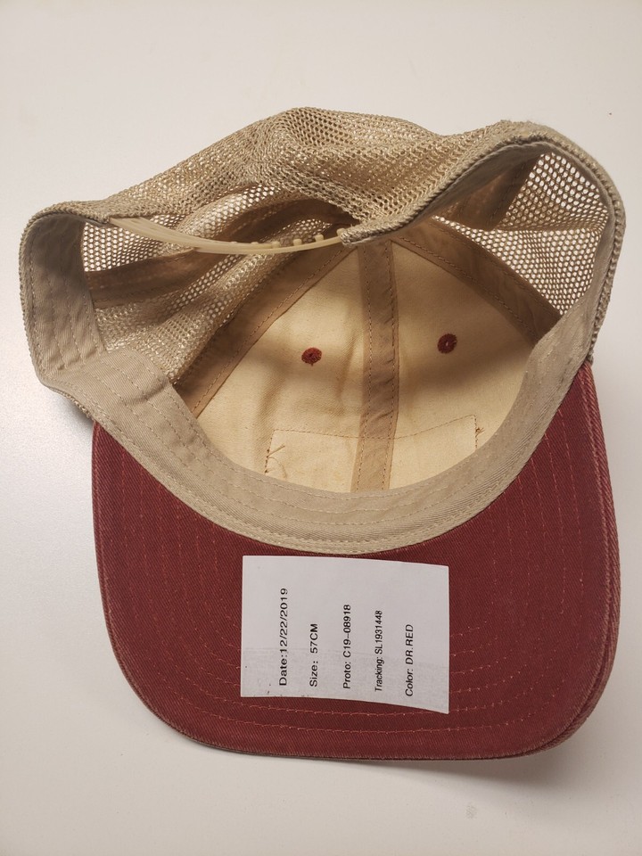 Red ESPN Breathable Mesh-Back Baseball Cap with Adjustable Strap | eBay