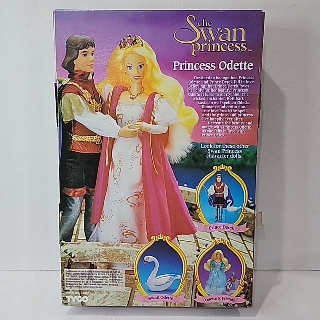 1994 The Swan Princess MISB 12" Princess Odette Doll Figure TYCO #3205 ...