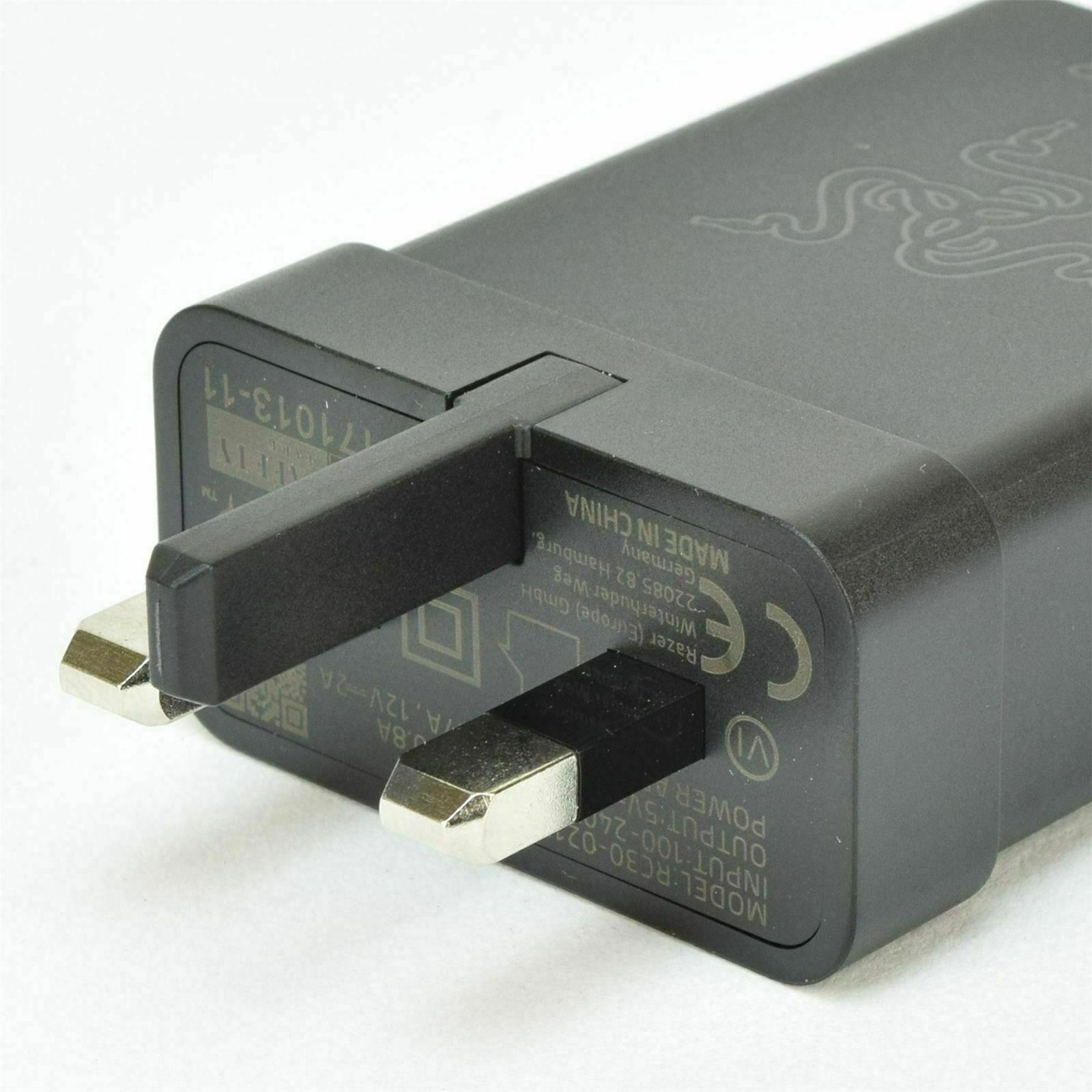 Genuine Razer Phone UK Mains 24w Travel Quick Charger Adapter Plug Rc30 ...