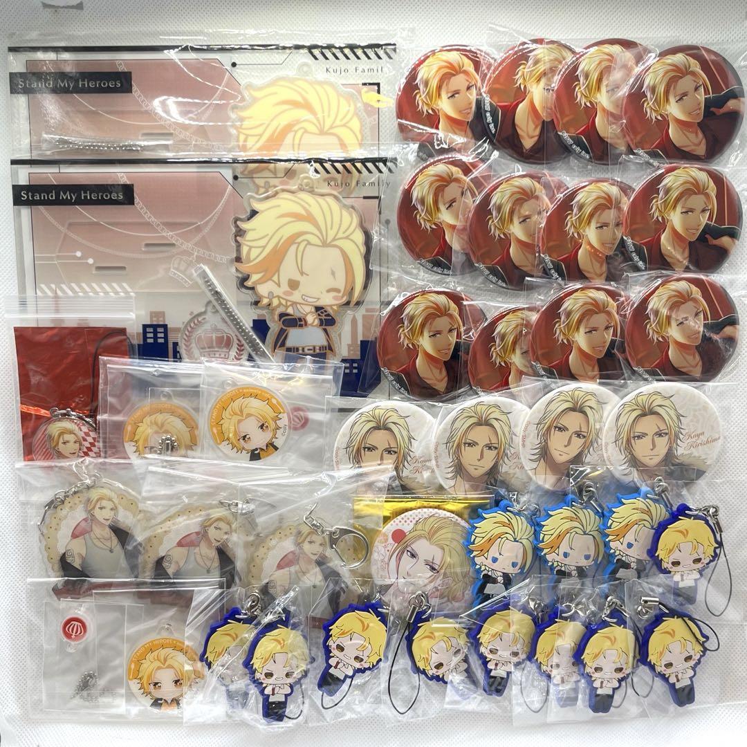 STAND MY HEROES item lot of 38 Tin badge Acrylic stand Keychain Koya ...
