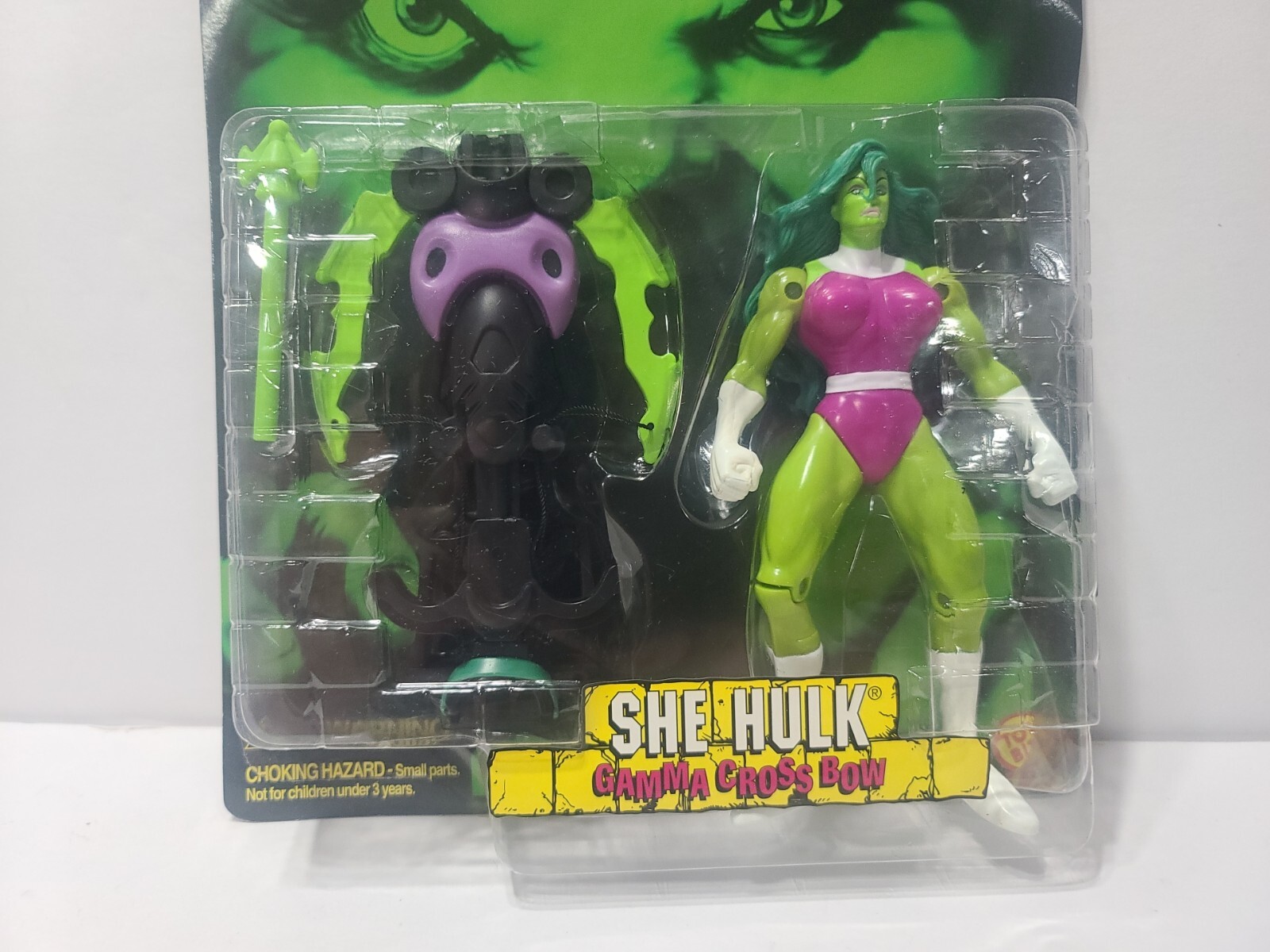1996 Toybiz Marvel Comics Incredible Hulk She Hulk Figure with Gamma ...