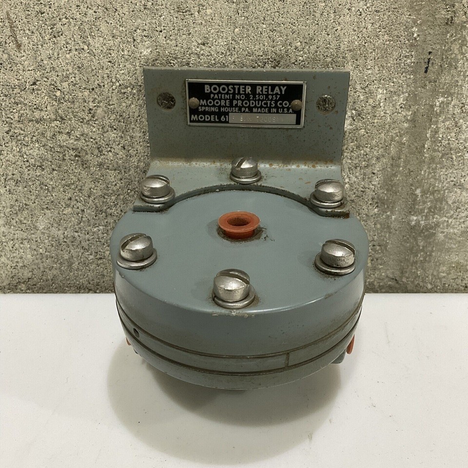 MOORE MODEL 61 F B/M 7200S11 BOOSTER RELAY U.S PAT 2,501,957 555 | eBay