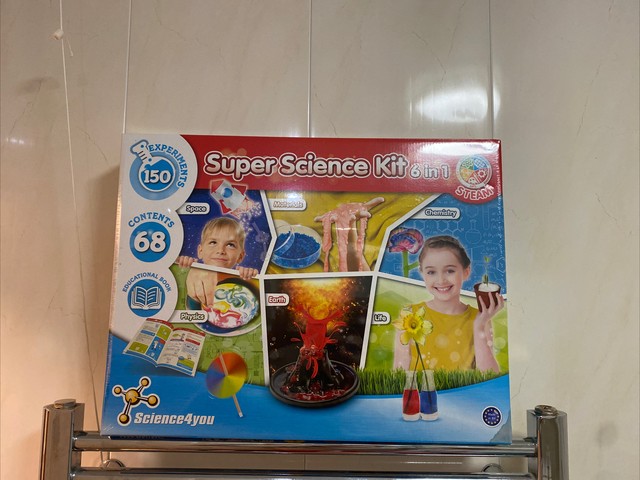 Science4you Super Science Kit 6 in 1 Experiments & 2 Educational Books ...