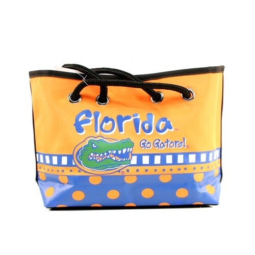 Florida Gators Purse Handbag Polka Style Open Top Game Bag NCAA ...