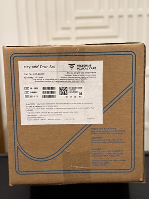 Fresenius Medical Care Stay Safe Drain Sets • NEW • Box of 10 | eBay